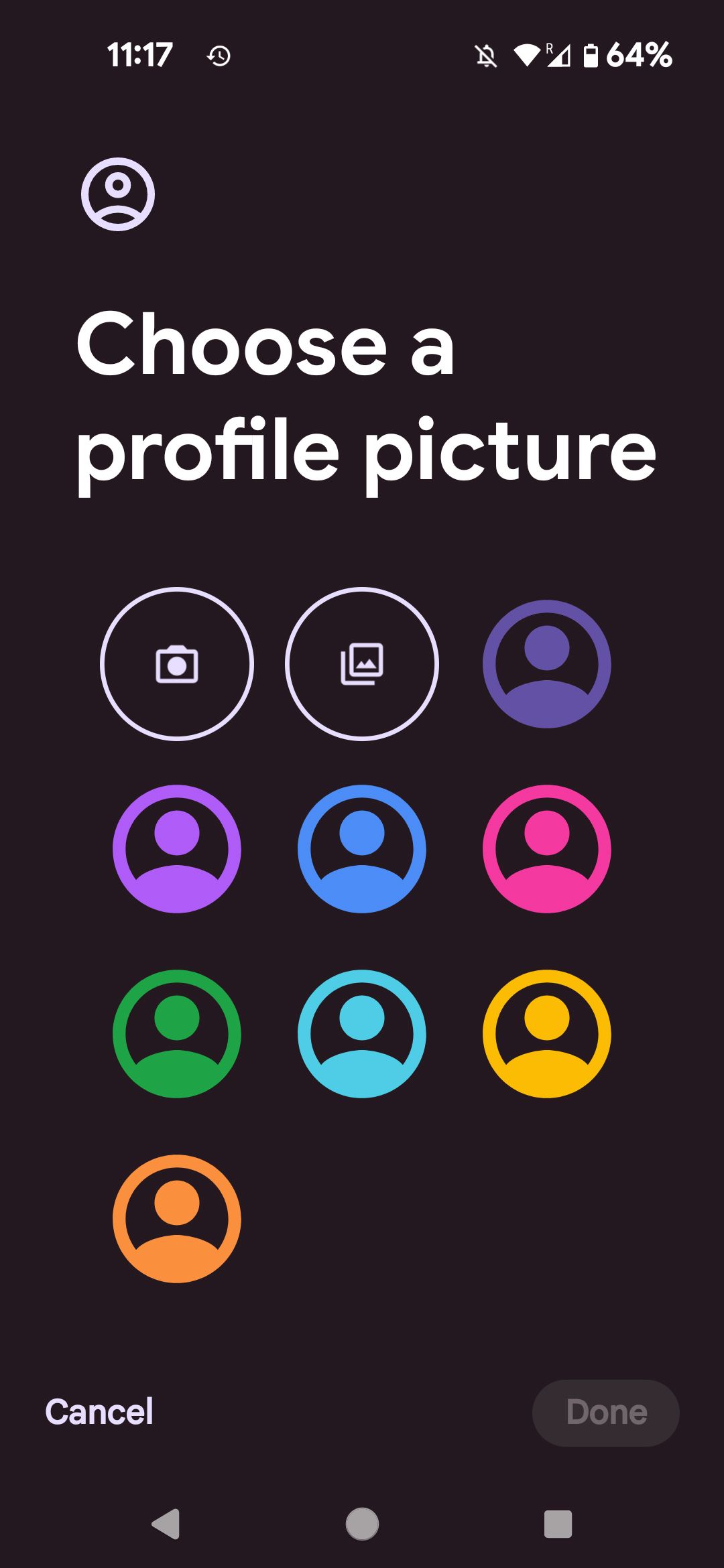 How to add profile icons with Guest Profiles in Android