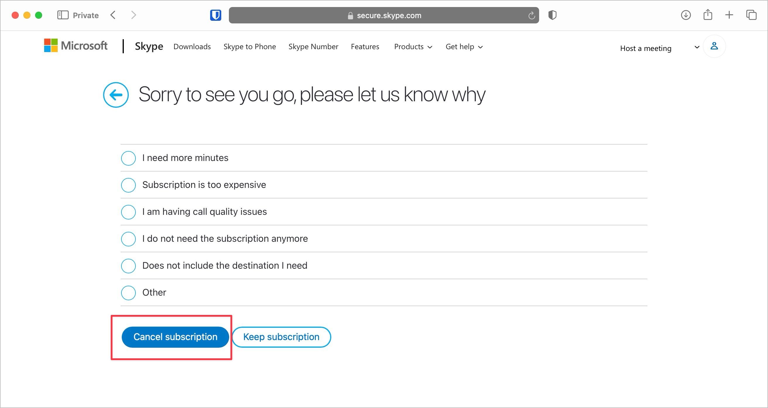 Skype: How to cancel your subscription