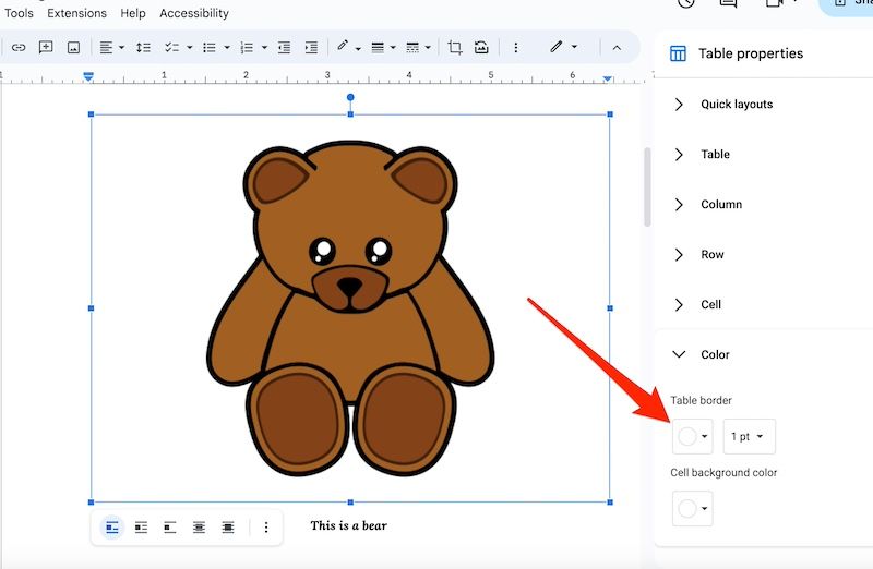 How to add captions to images in Google Docs
