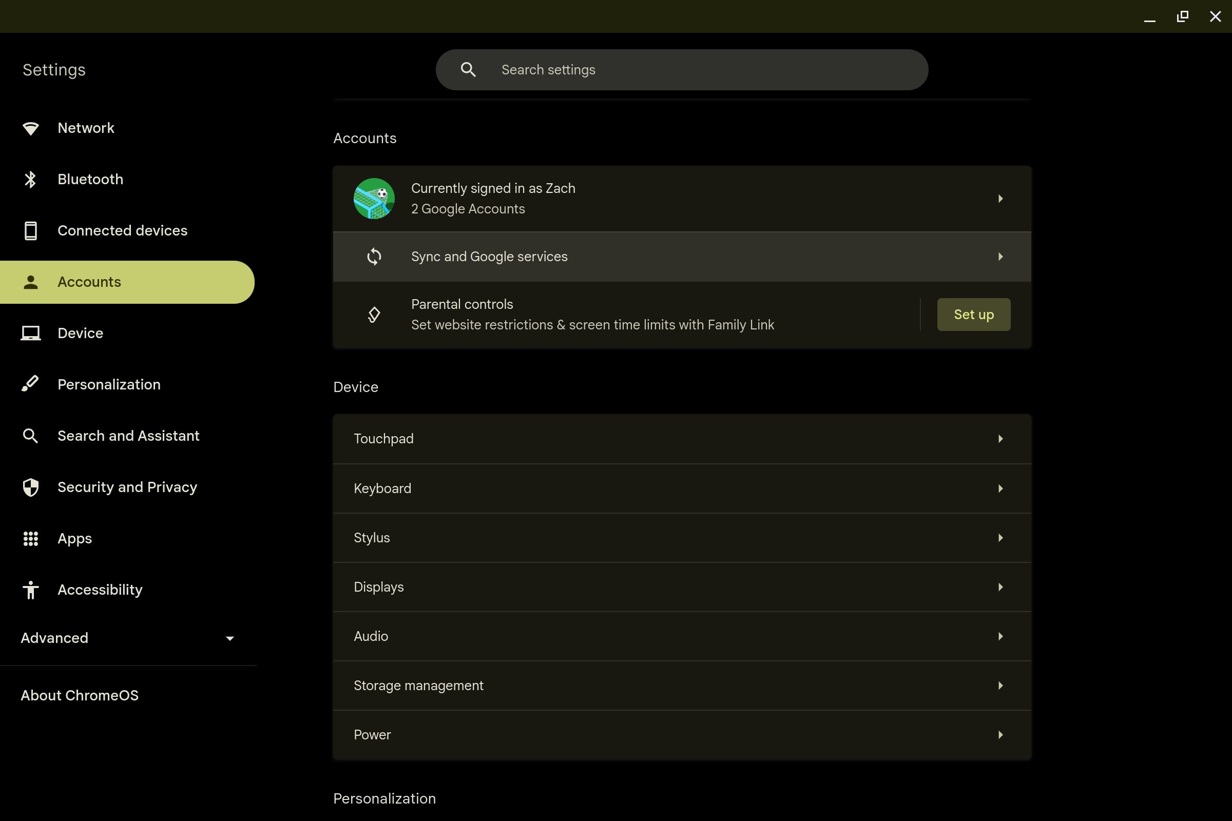 How to back up a Chromebook