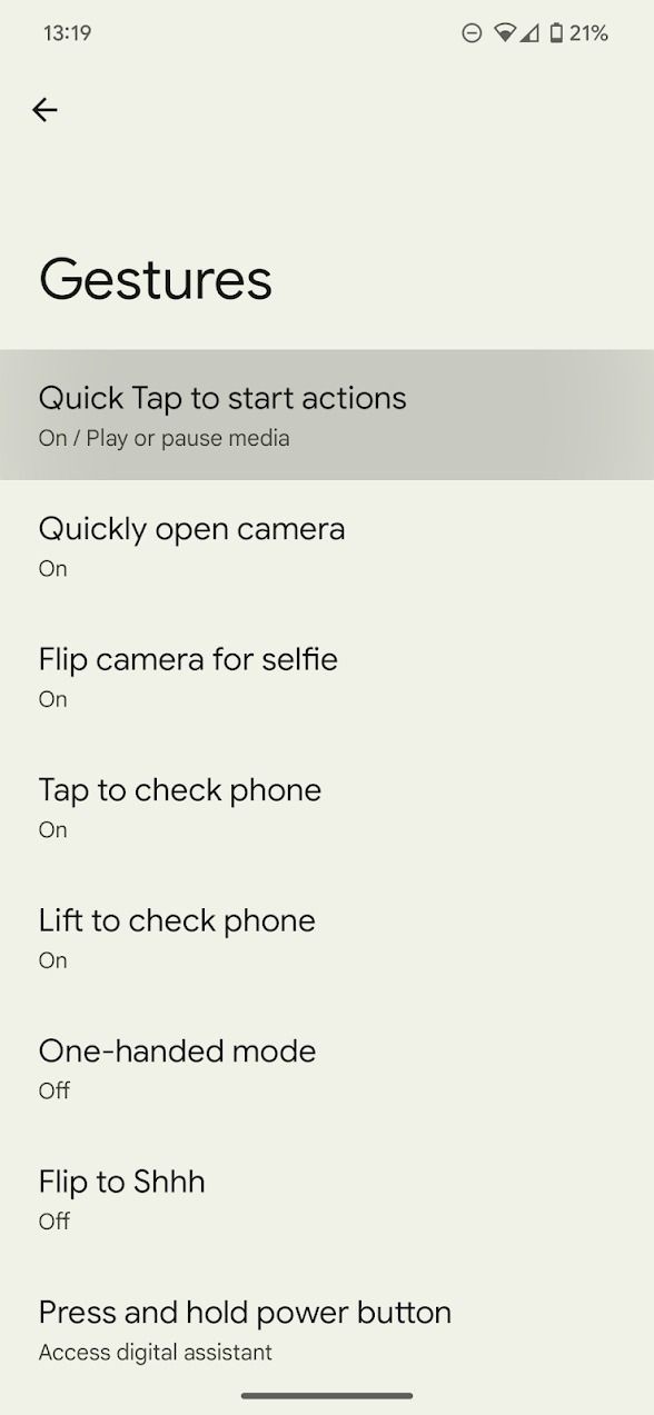 How to use Quick Tap on Android
