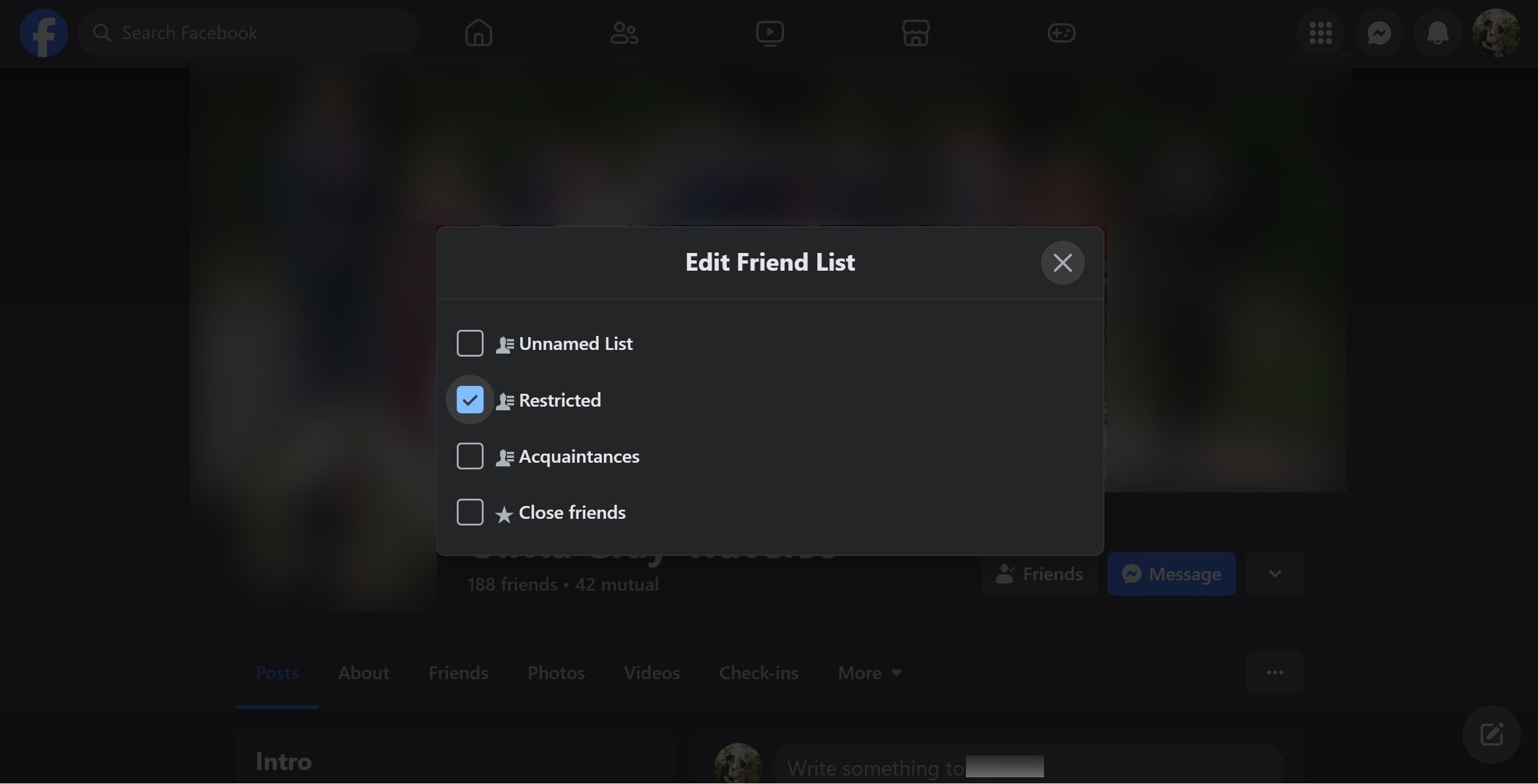 Facebook: What's a restricted list and why should I use one?