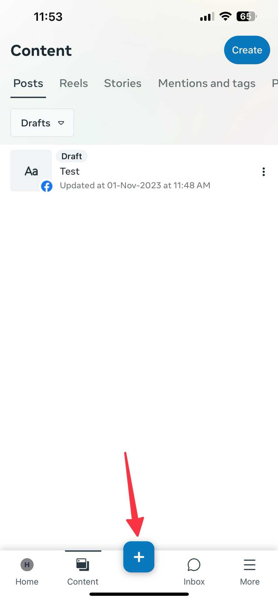 Facebook: How to find your post drafts