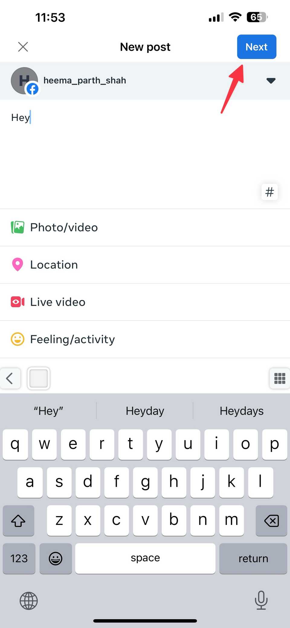 Facebook: How to find your post drafts