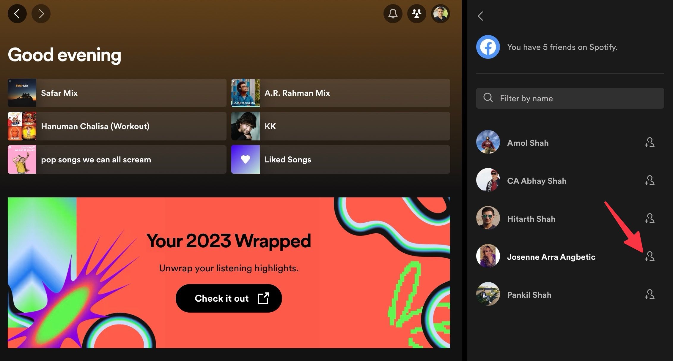 How to find friends on Spotify
