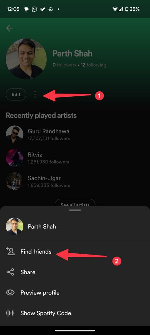 How to find friends on Spotify