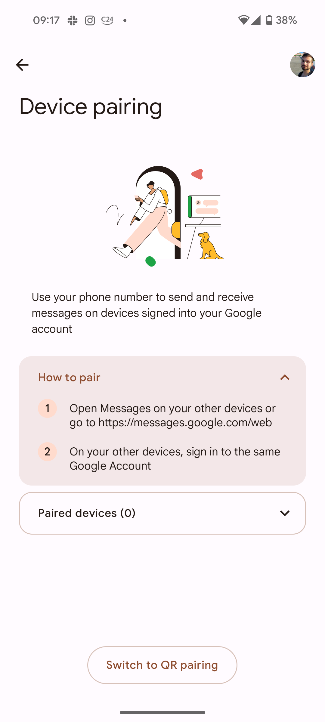 Google Messages' account-based device pairing finally ditches QR codes