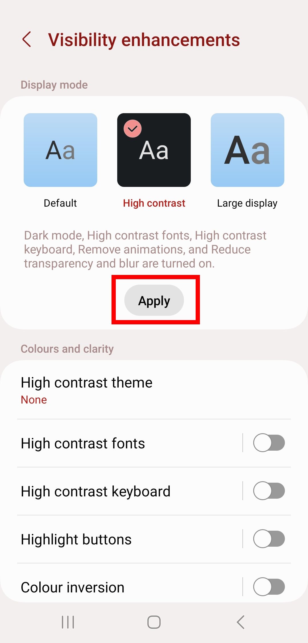 How to enable high-contrast mode on your Android phone