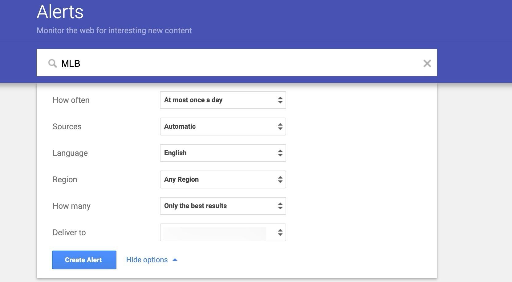 How to create Google News alerts