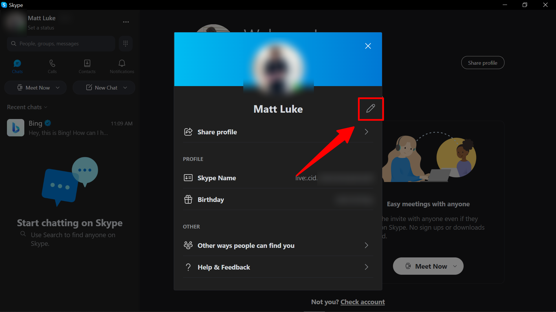 How to change your username on Skype