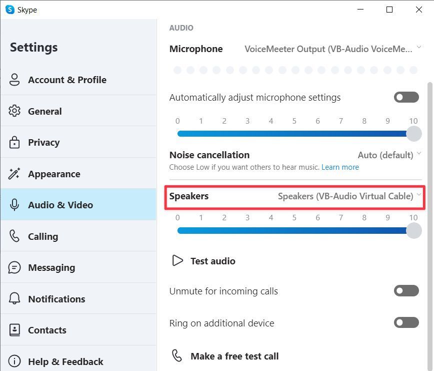 Skype: How to play music on a call