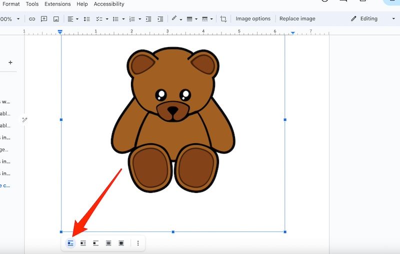 How to add captions to images in Google Docs