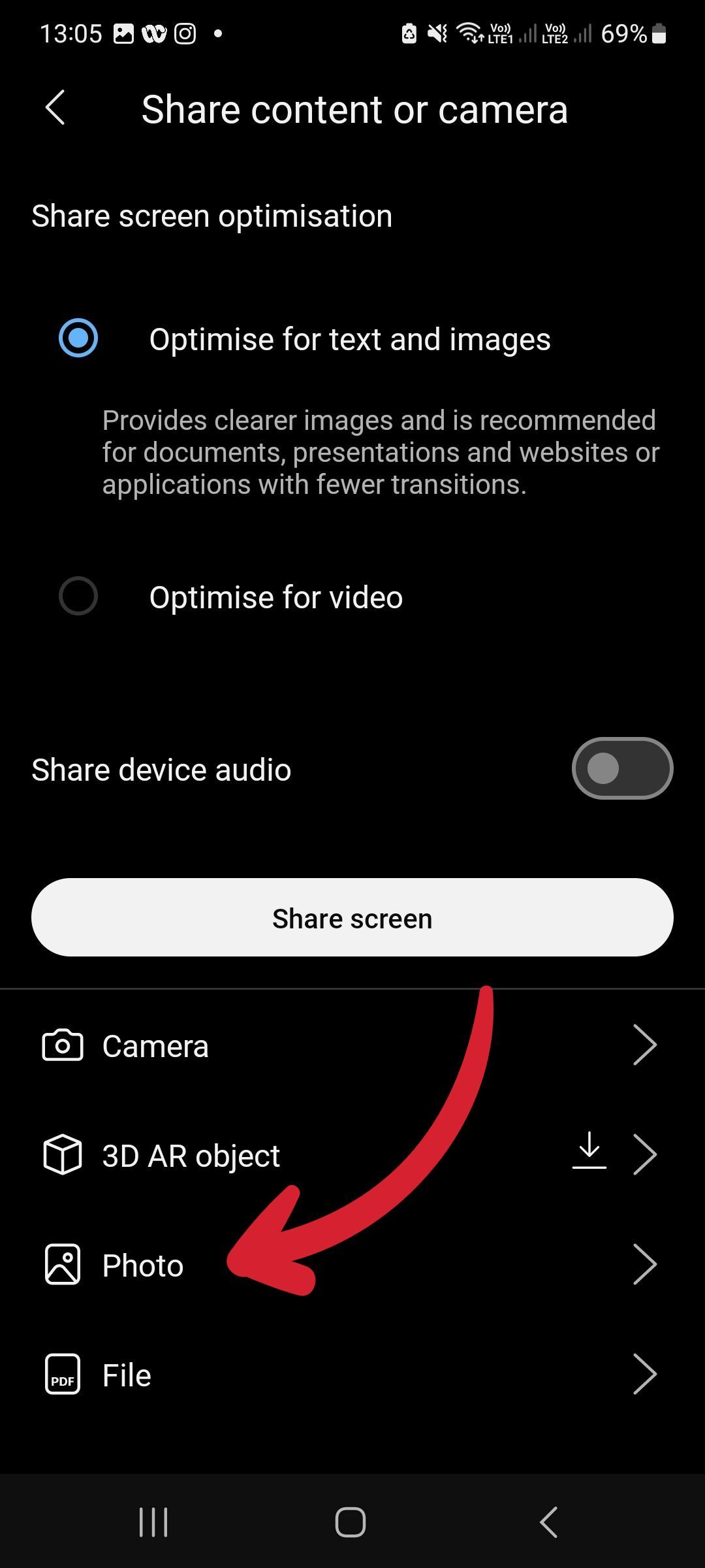Webex: How to share your screen