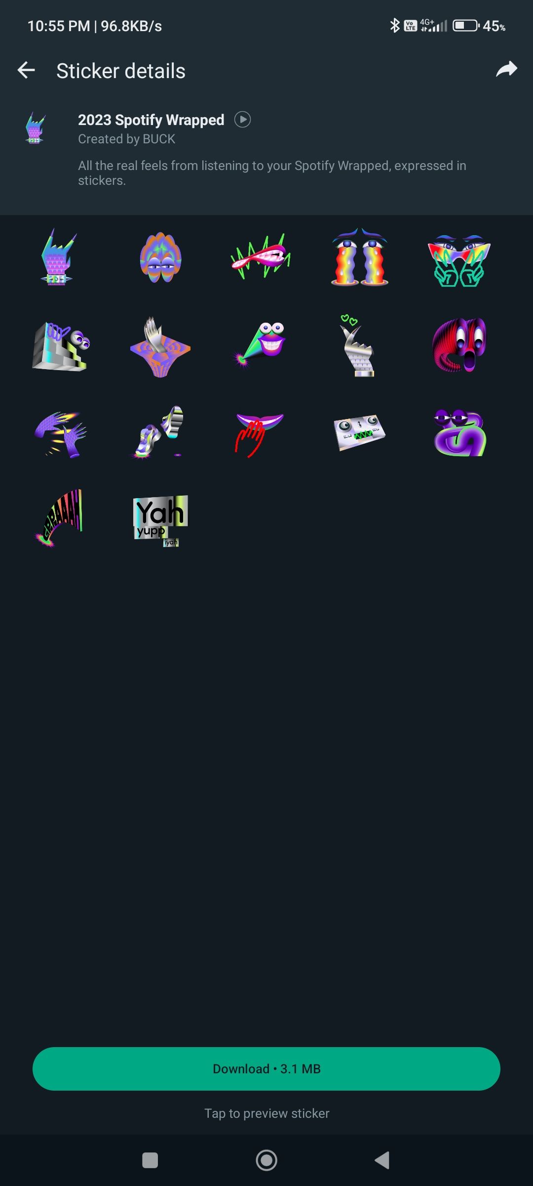 Share your Spotify Wrapped on WhatsApp with this new sticker pack