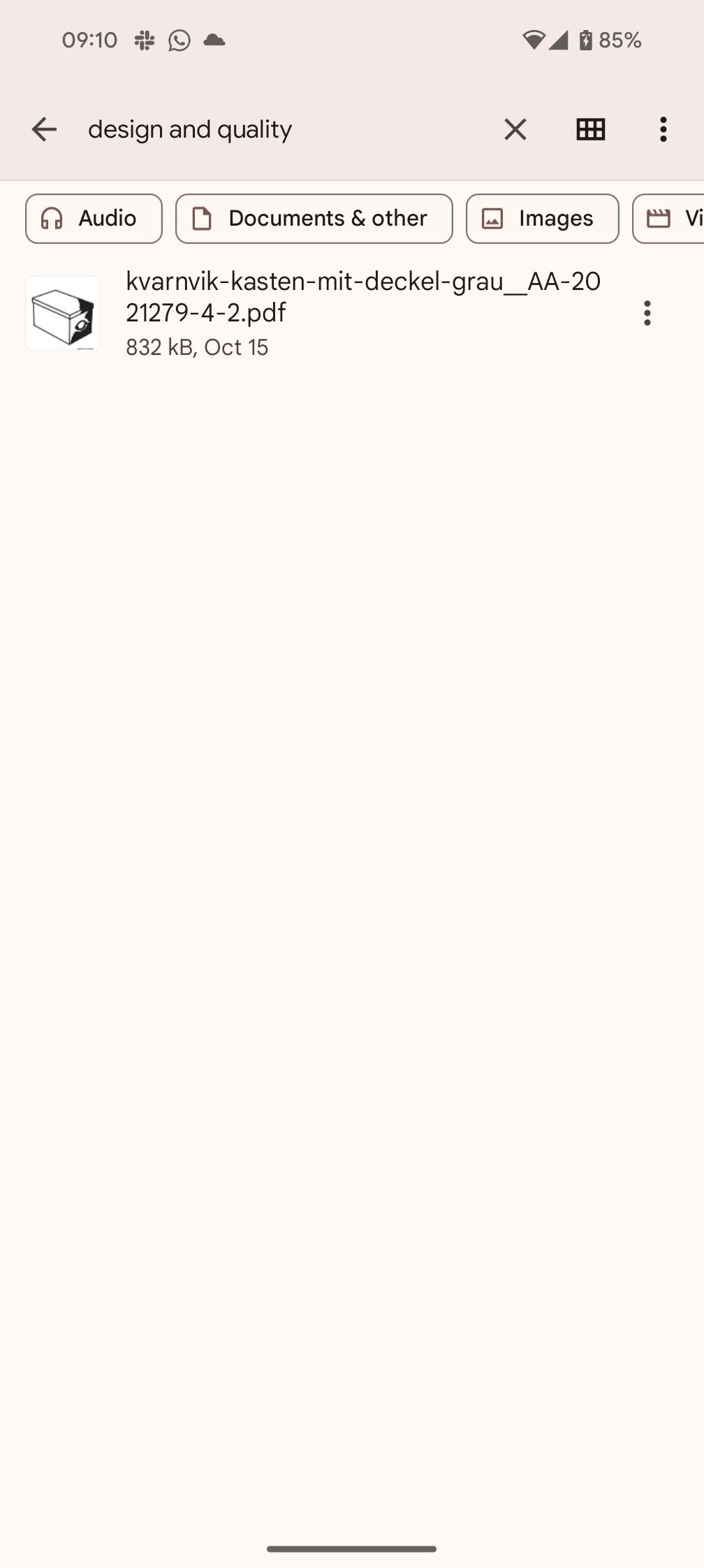 Google Files’ Smart Search can find text and objects in images and documents