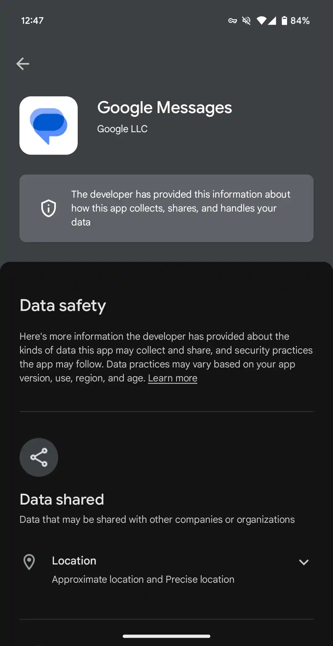 No, Google Messages isn’t sharing your data with third-party sources