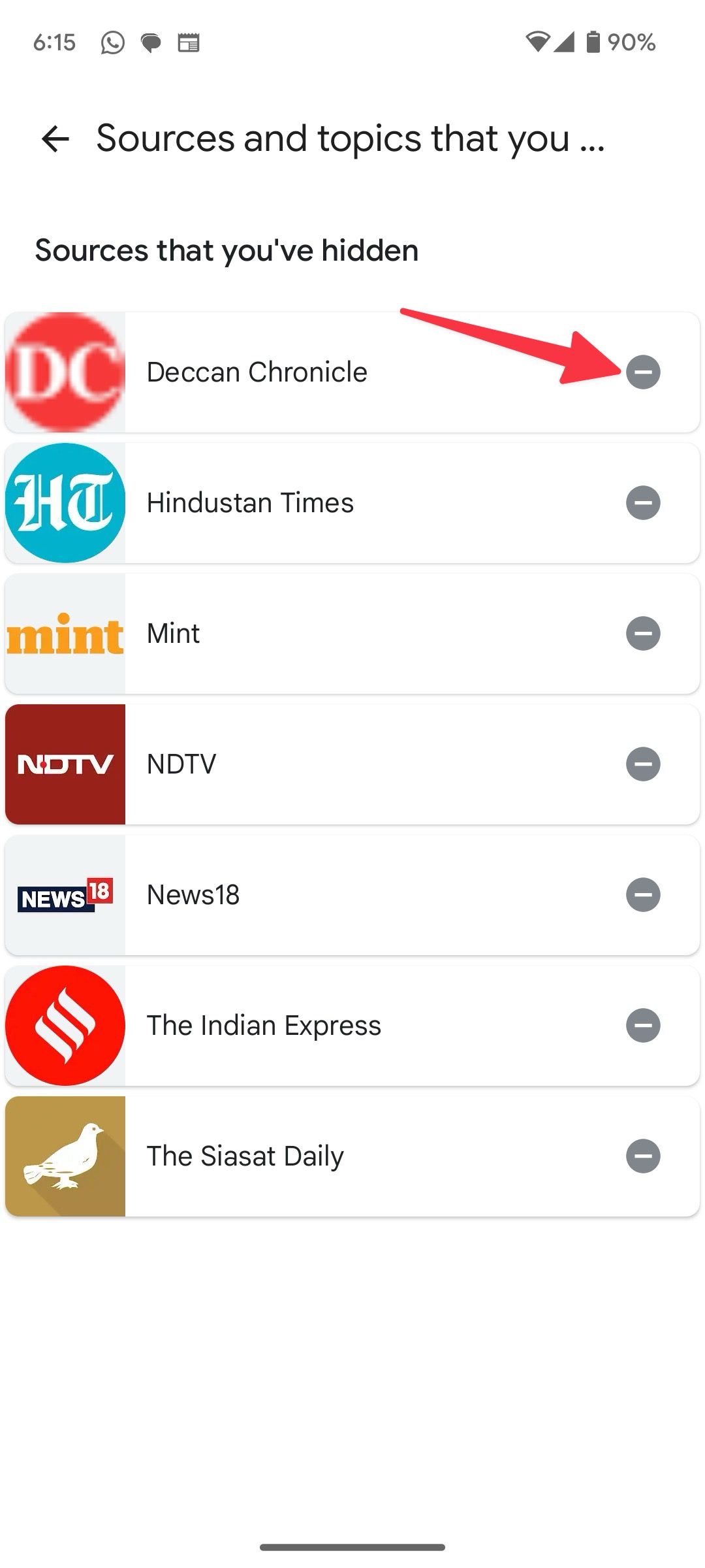 Google News: How to hide unwanted publishers and news sources