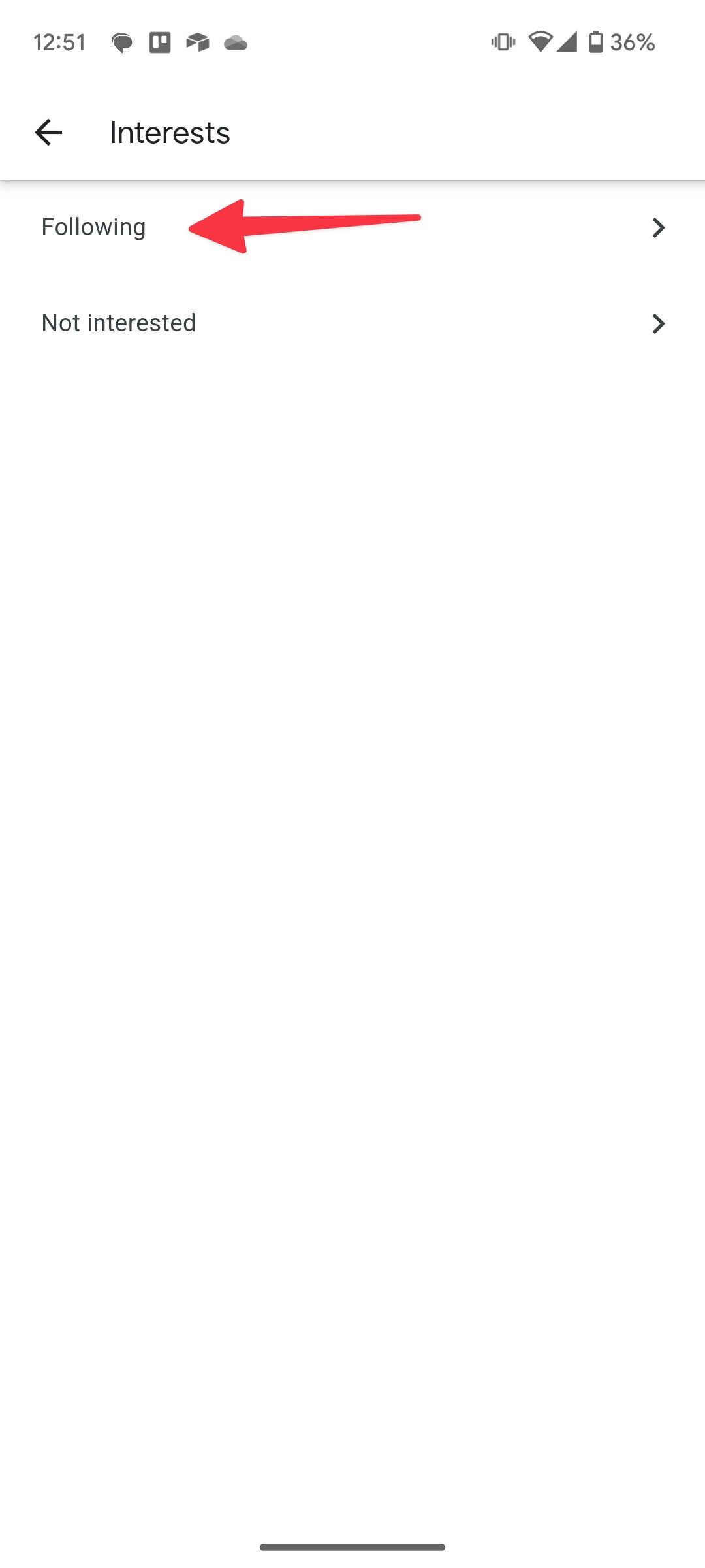 Google Discover: Add your interests to get the most relevant news