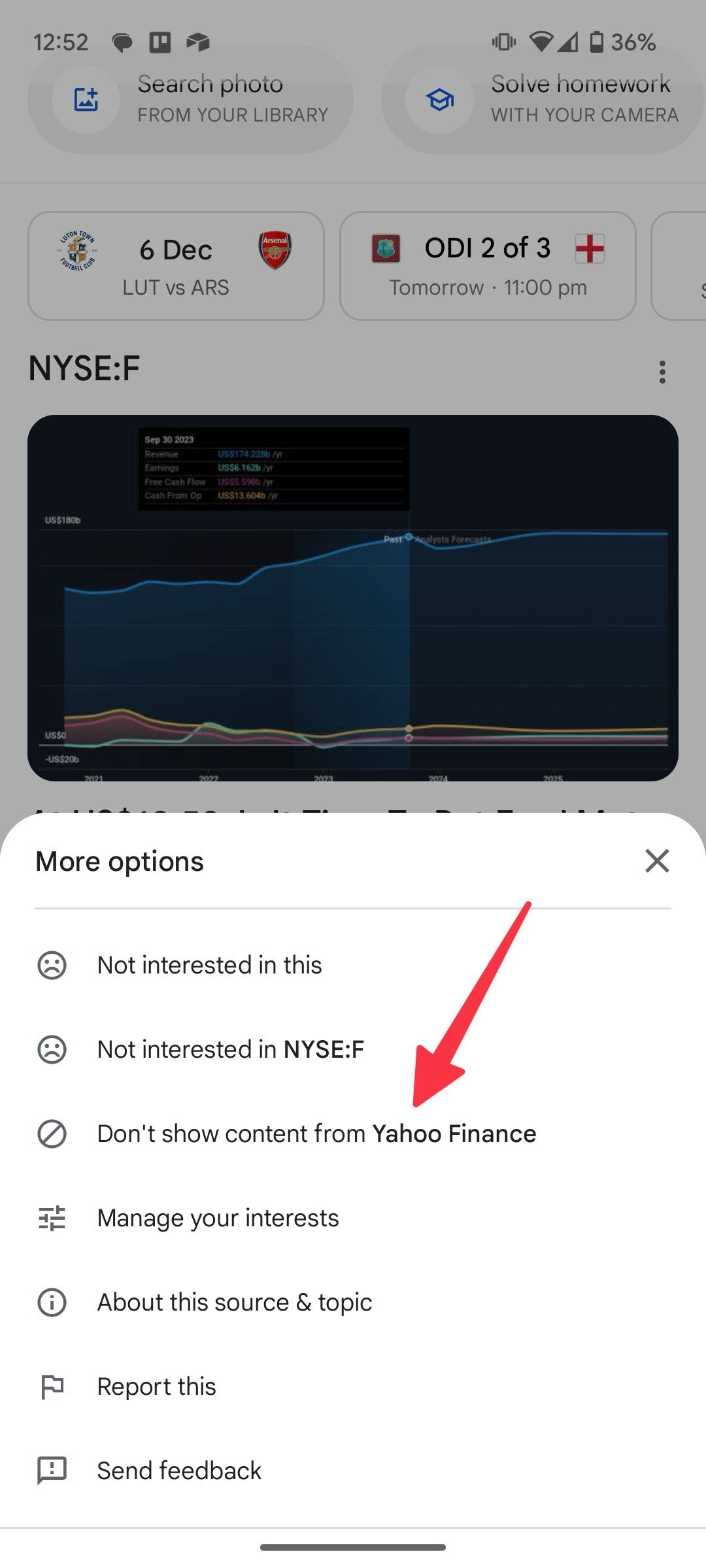Google Discover: Add your interests to get the most relevant news