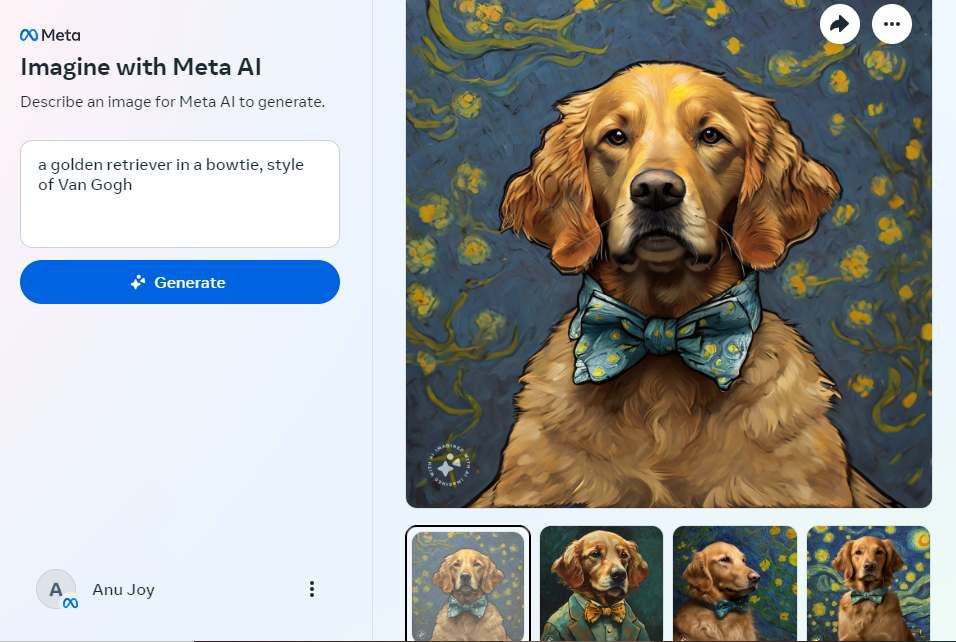 Instagram Reels: How to create realistic AI images with Meta AI