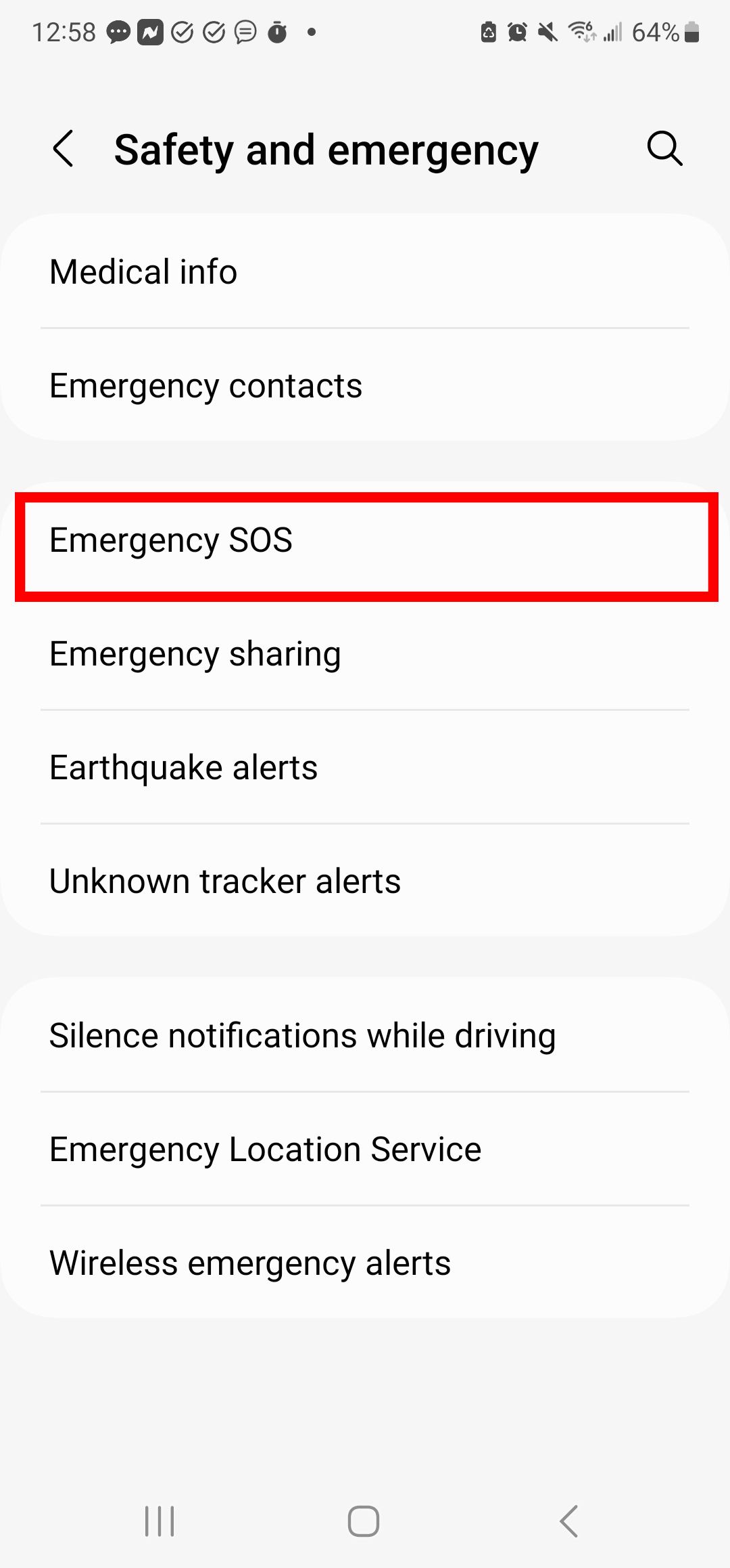Android: How to share your health details during an emergency call
