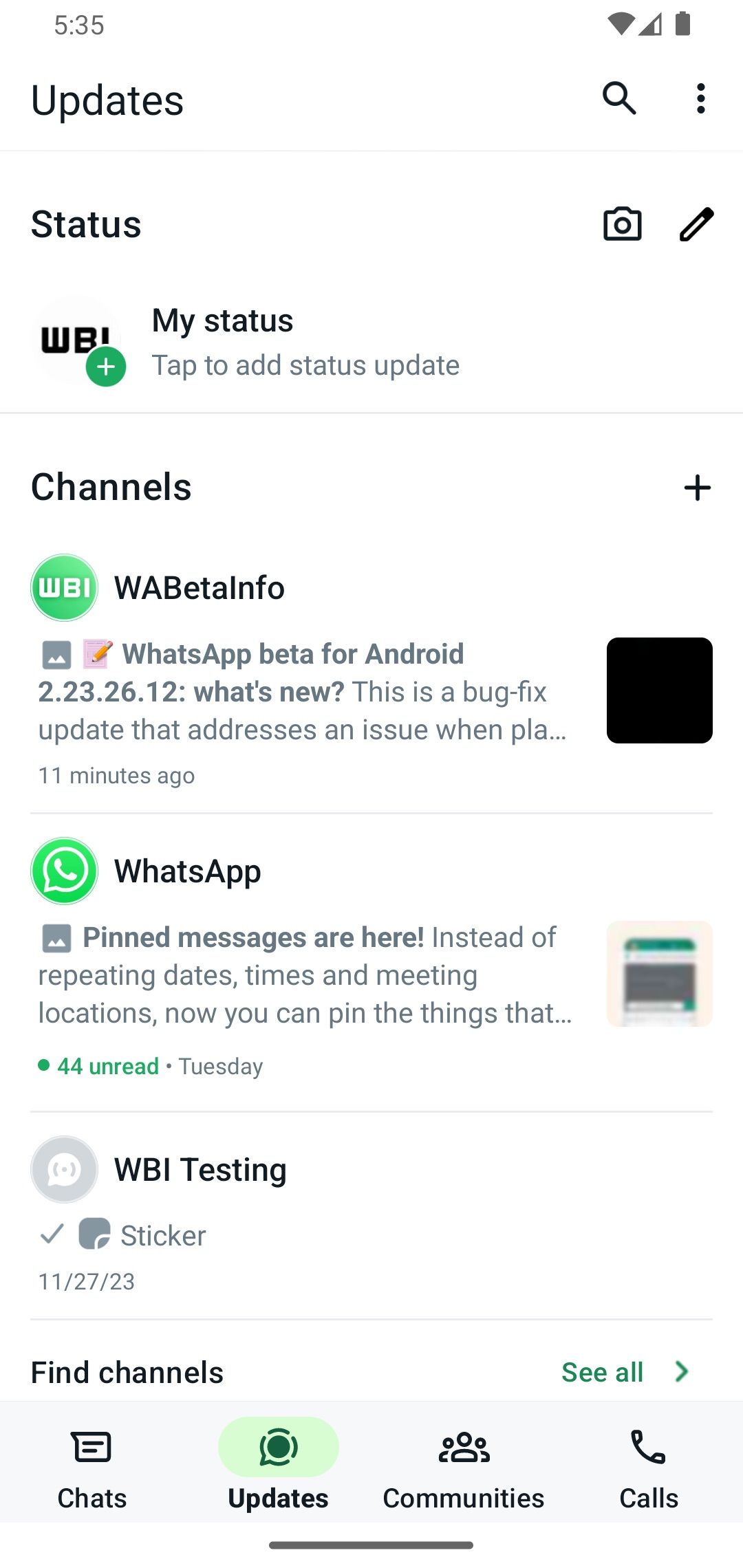 WhatsApp could make it a touch easier to post Status updates