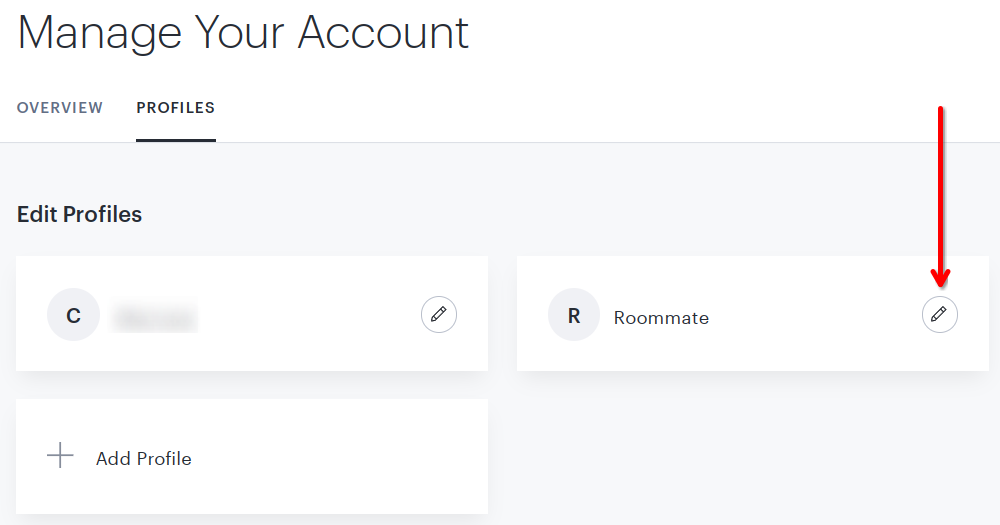 Hulu: How to add or delete a profile