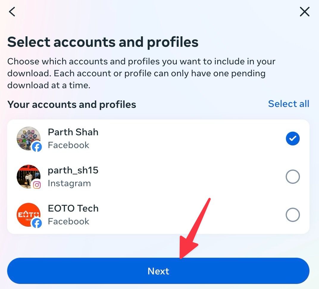 How to export messages from Facebook and Instagram
