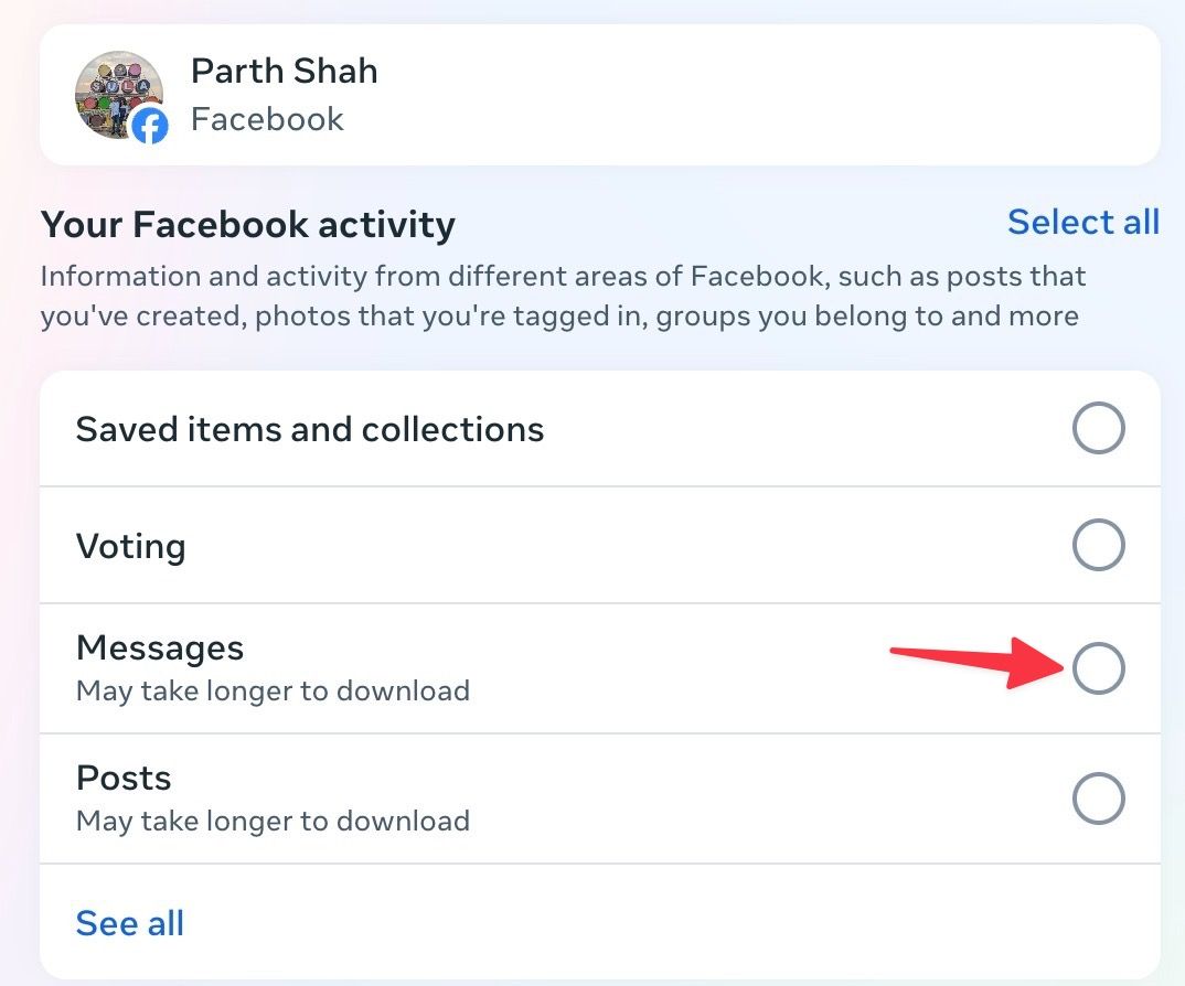 How to export messages from Facebook and Instagram