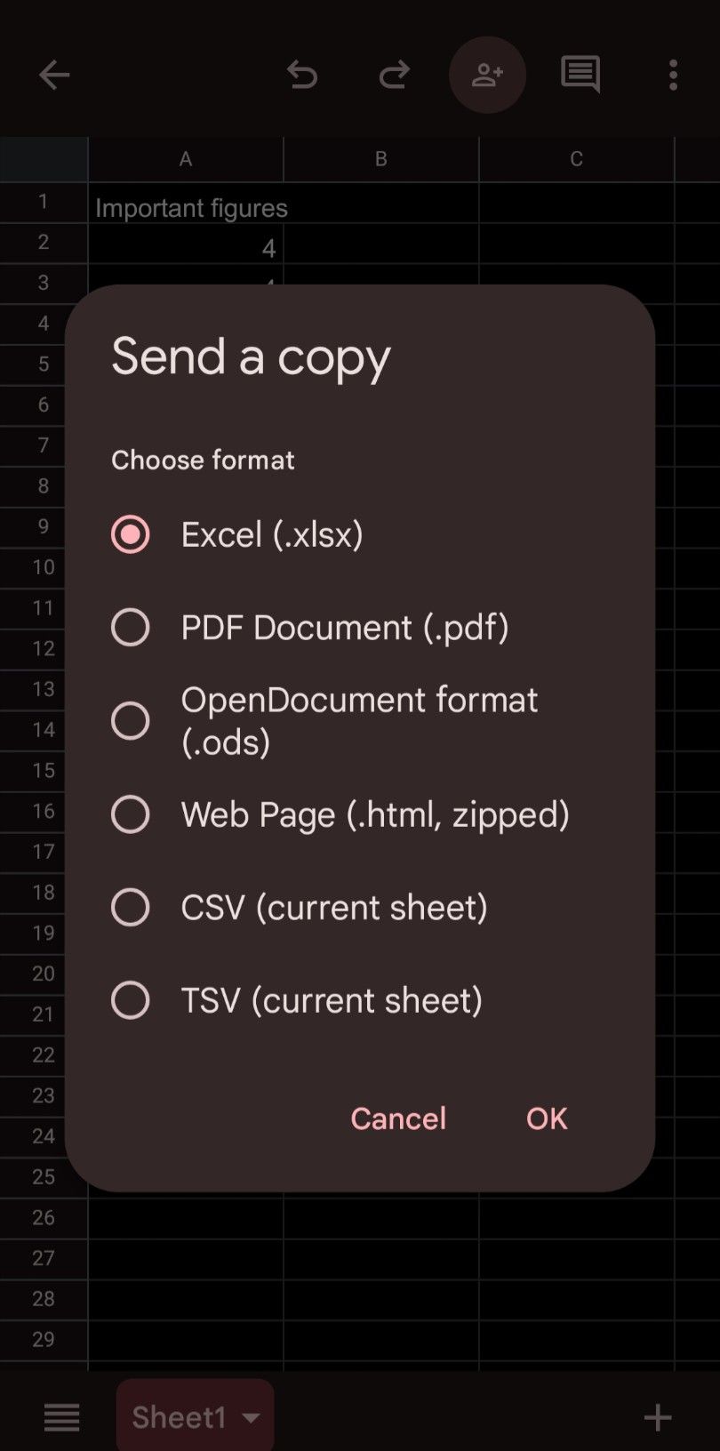 Google Sheets: How to export files