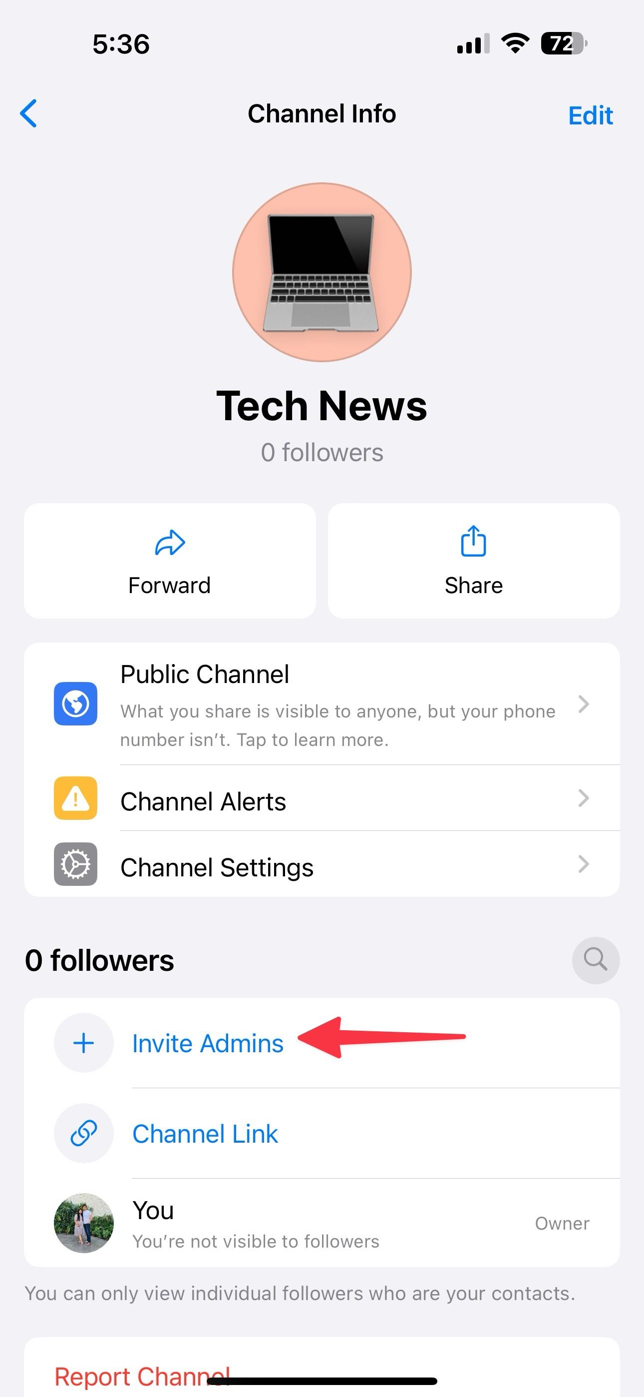 WhatsApp: How to add multiple admins to a channel