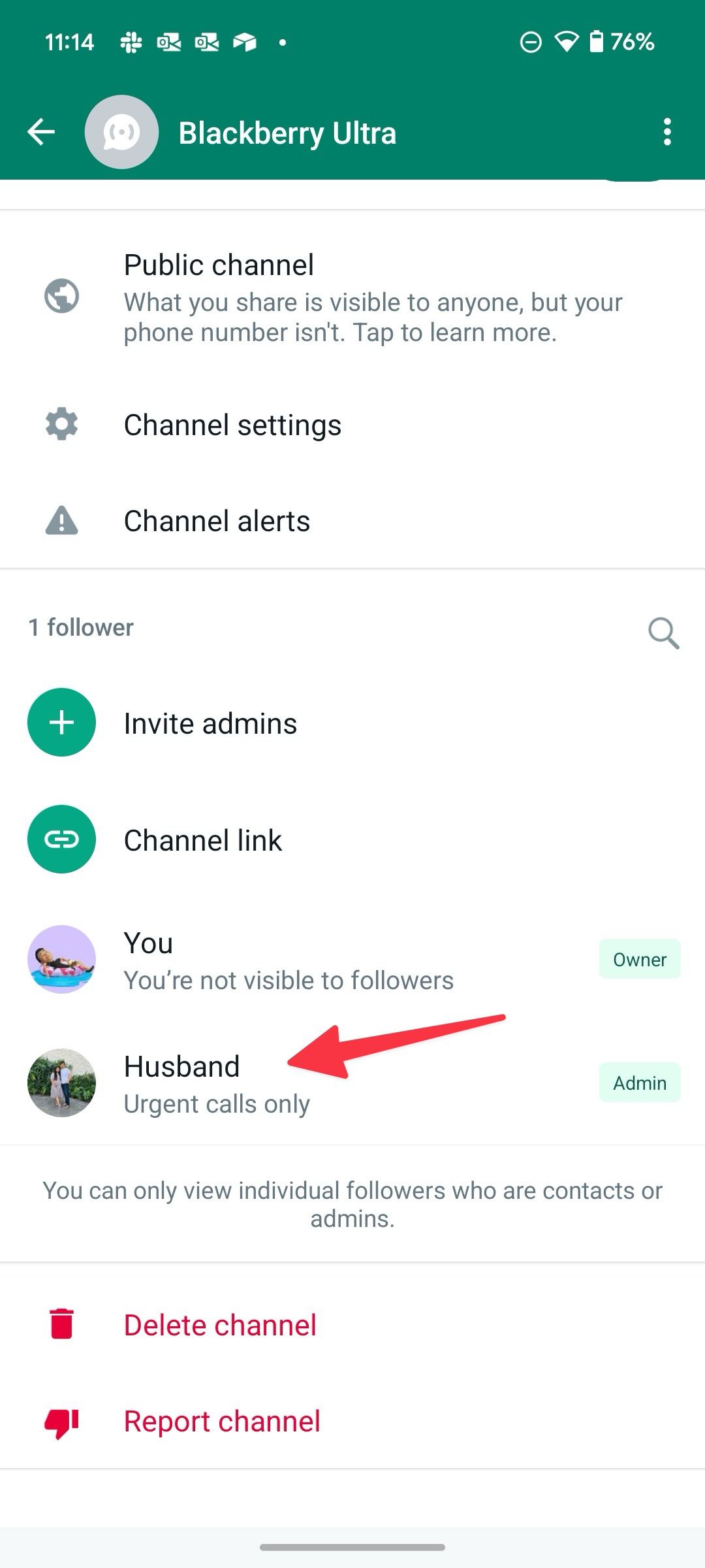 WhatsApp: How to add multiple admins to a channel
