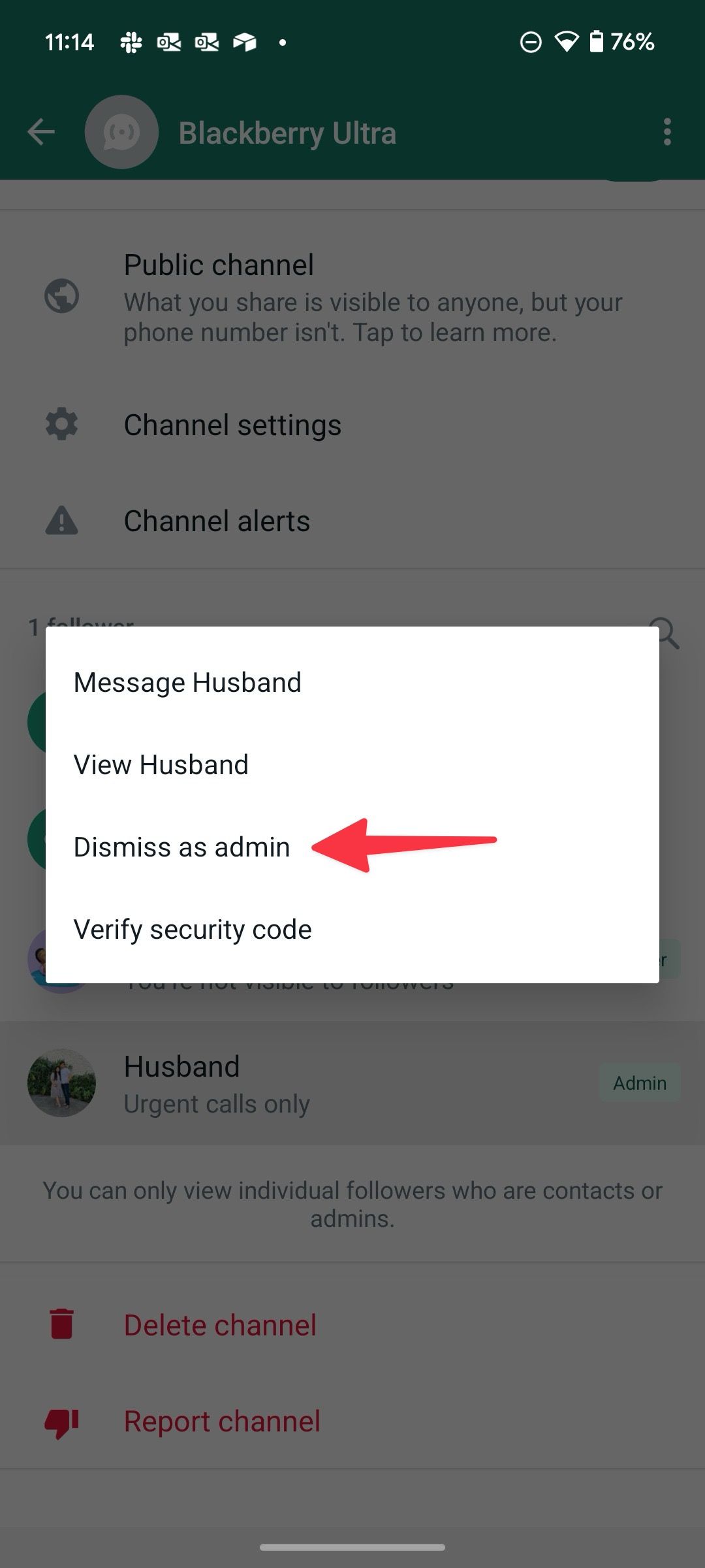 WhatsApp: How to add multiple admins to a channel