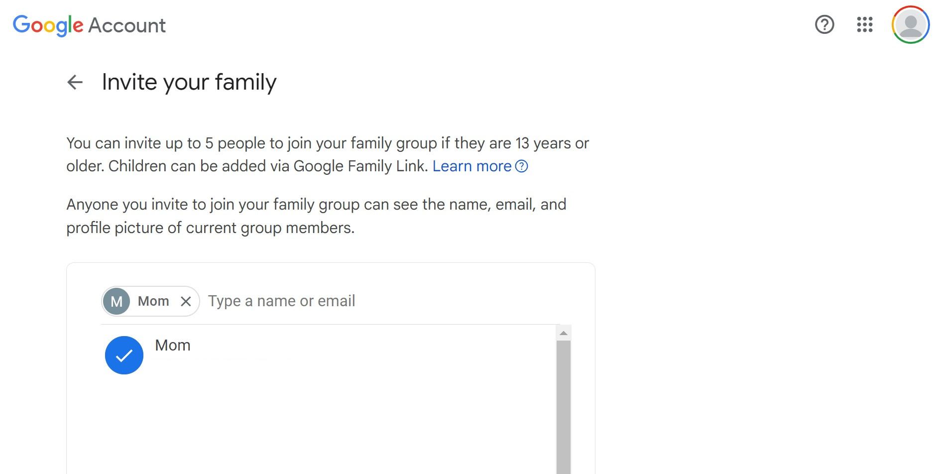Google Family Group: How to create one