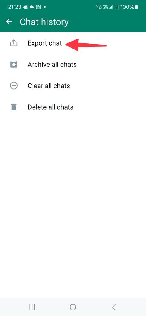 WhatsApp: How to export conversations