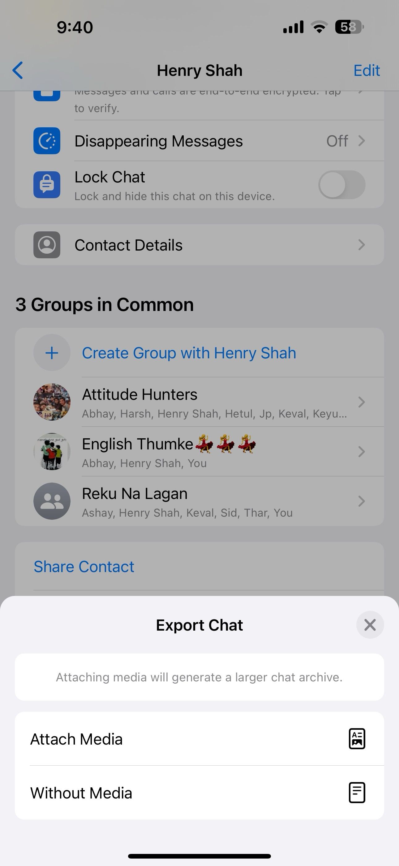 WhatsApp: How to export conversations