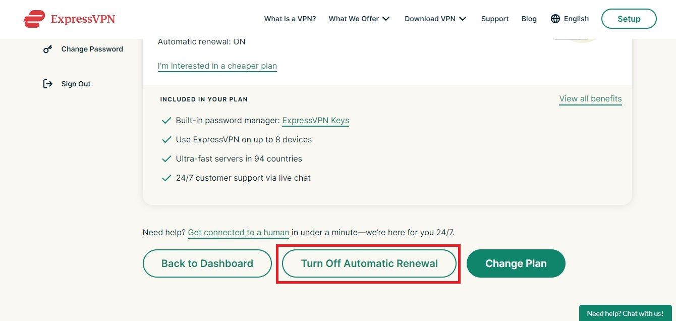 ExpressVPN: How to cancel your subscription