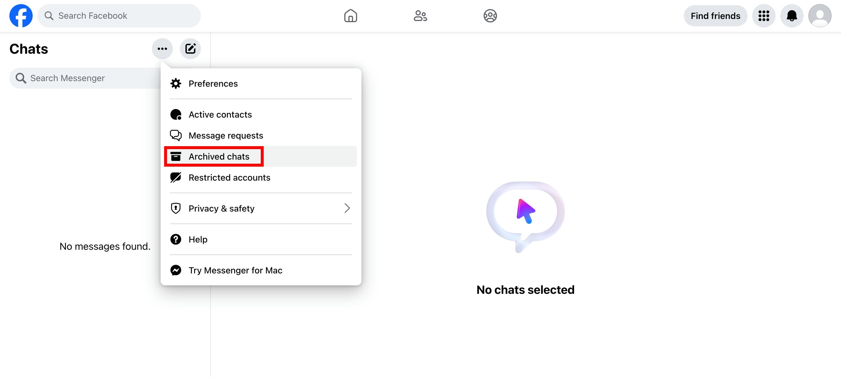 Facebook Messenger: How to find a deleted message