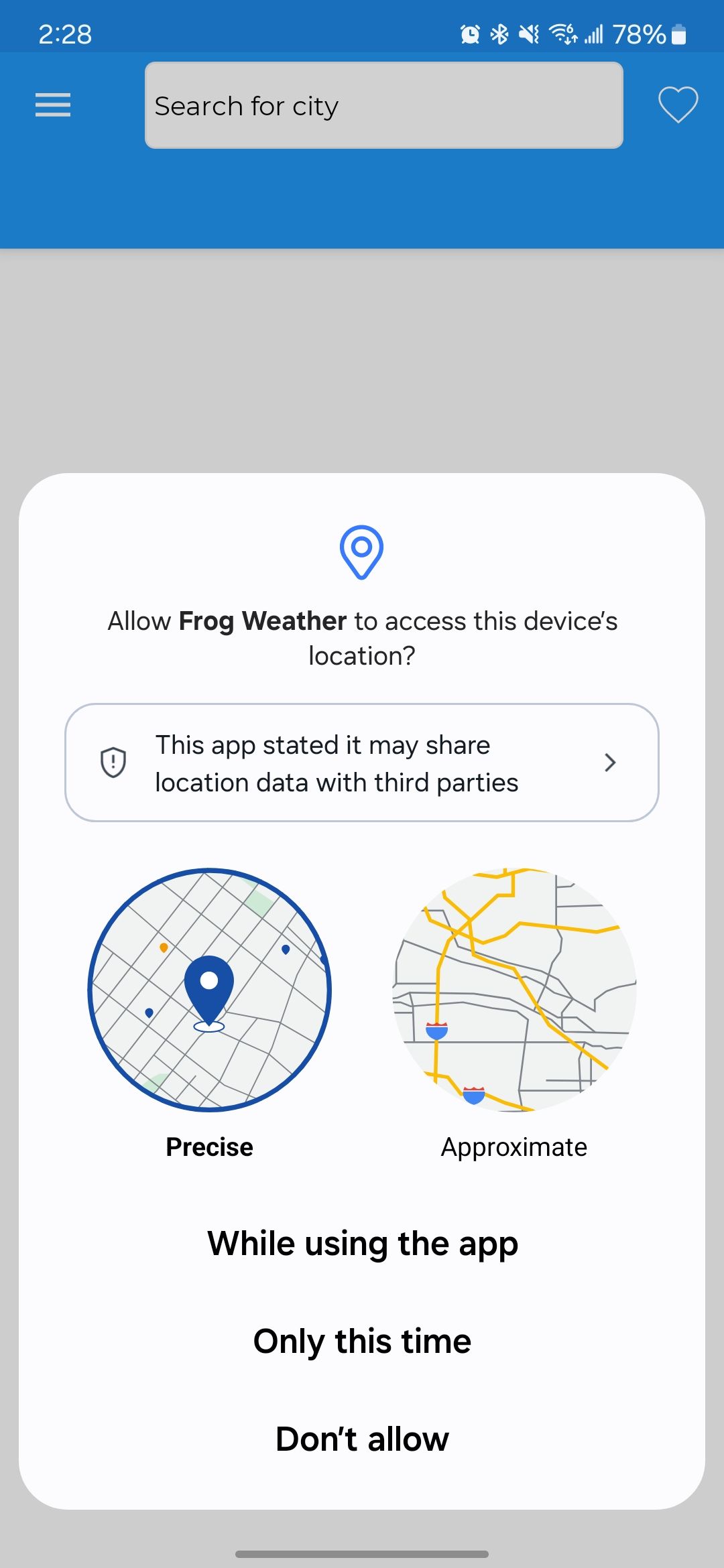 I tried this bootleg Google Weather app so you don't have to