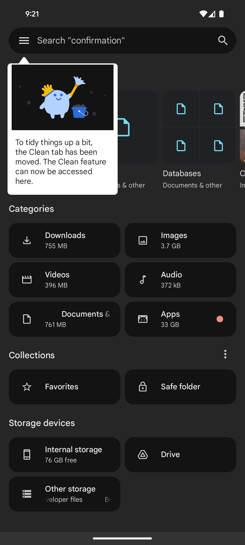 Google Files goes tab-less with its latest redesign