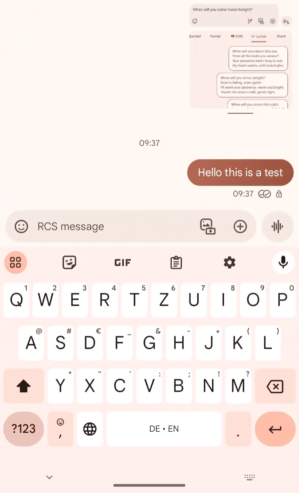 Google Messages is rolling out double tap to react