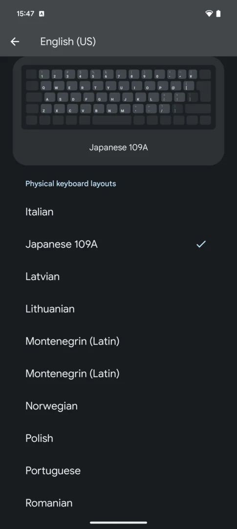 Android 15 DP2 continues to build on physical keyboard support