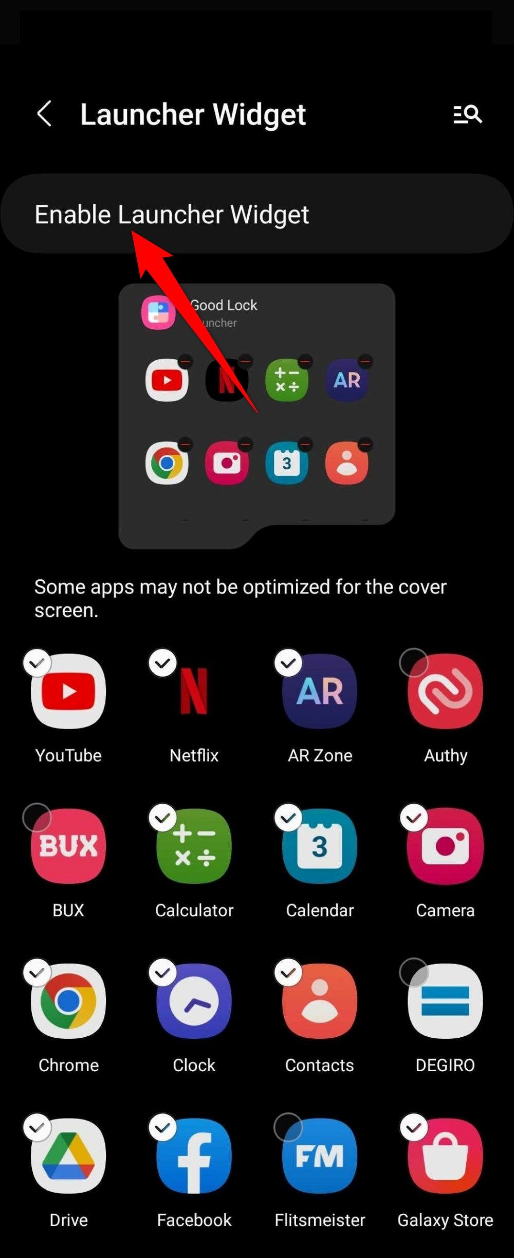 Samsung Galaxy Z Flip 5: How to open any app on the cover display