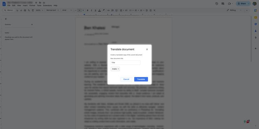 How to translate a PDF with Google Translate