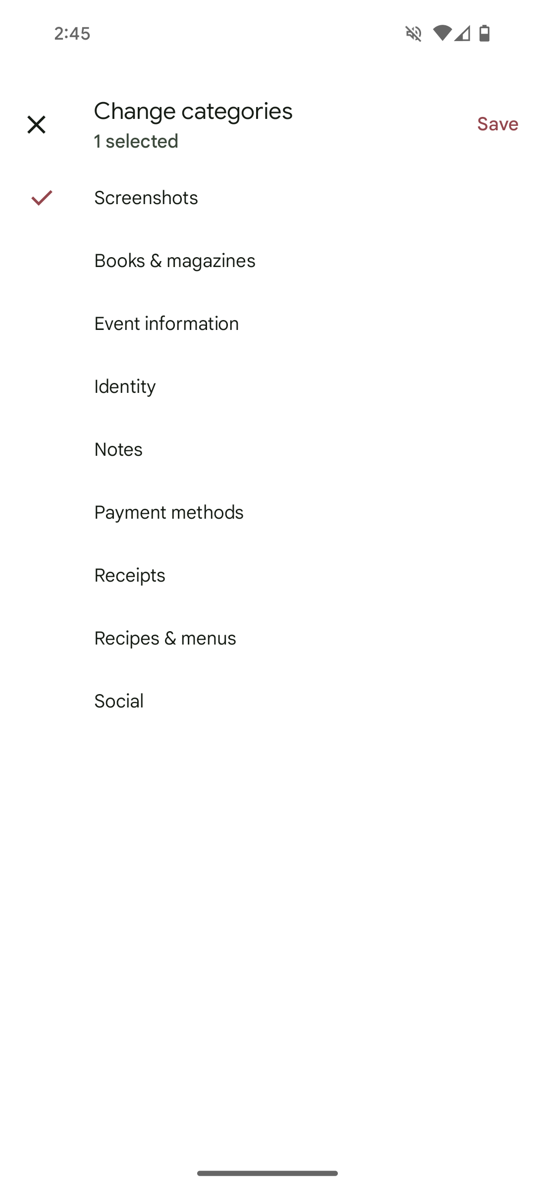 Expanded Google Photos document categorization options rolling out now
