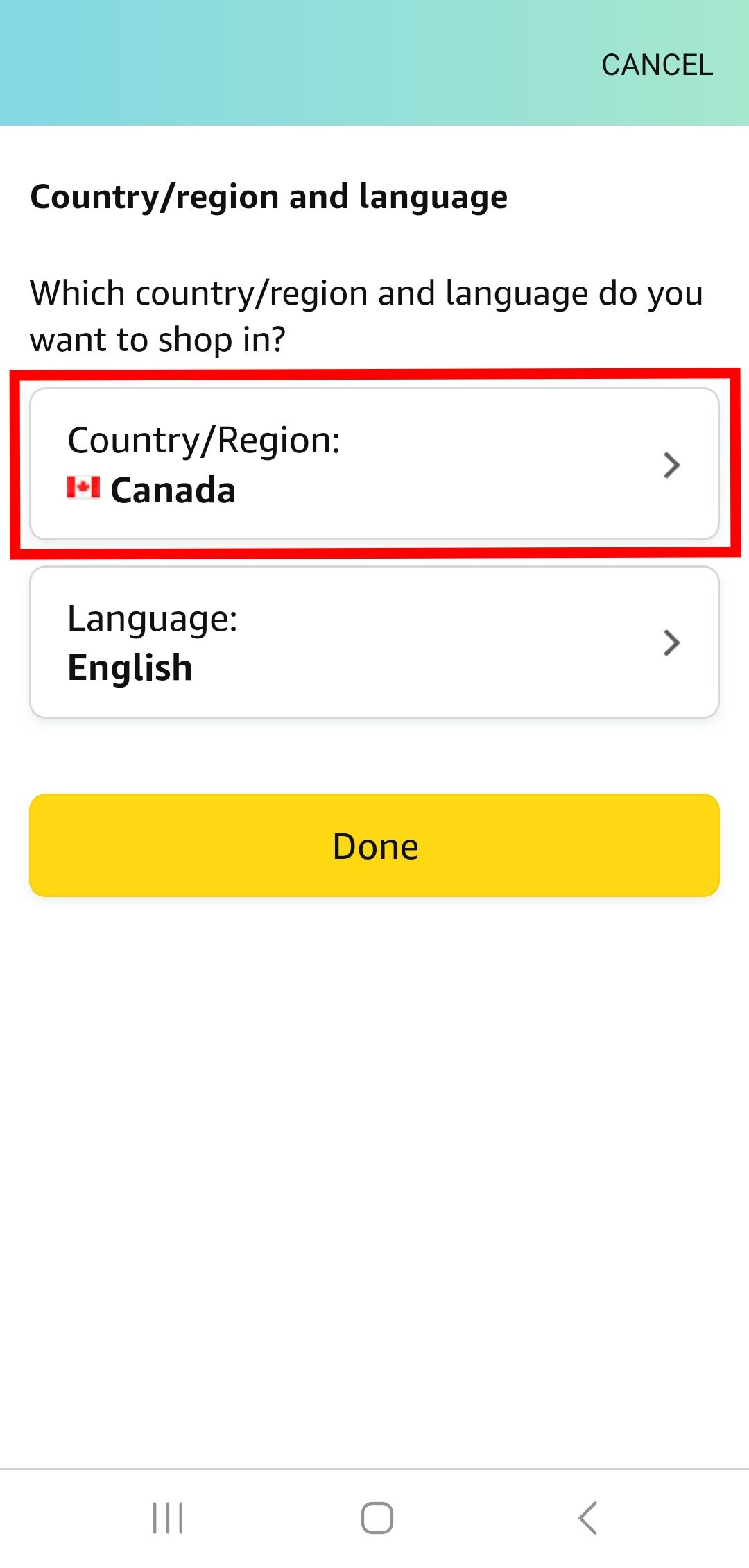 Amazon: How to change your country