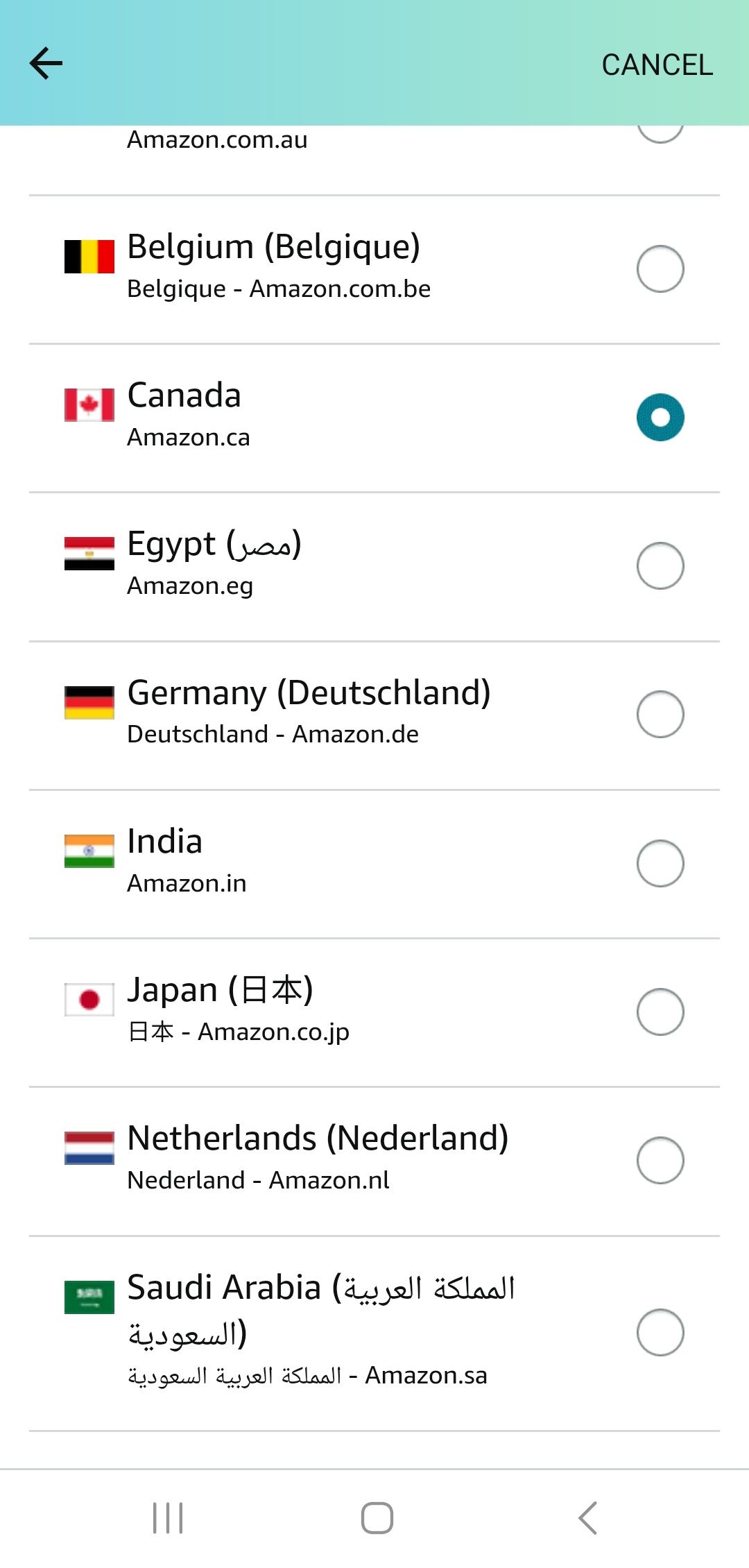 Amazon: How to change your country