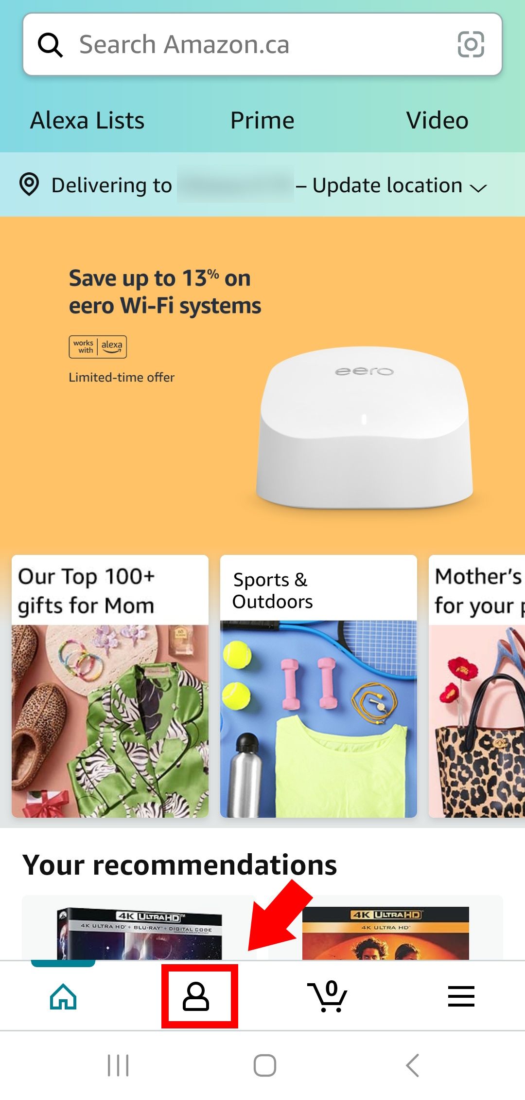 Amazon: How to change your country