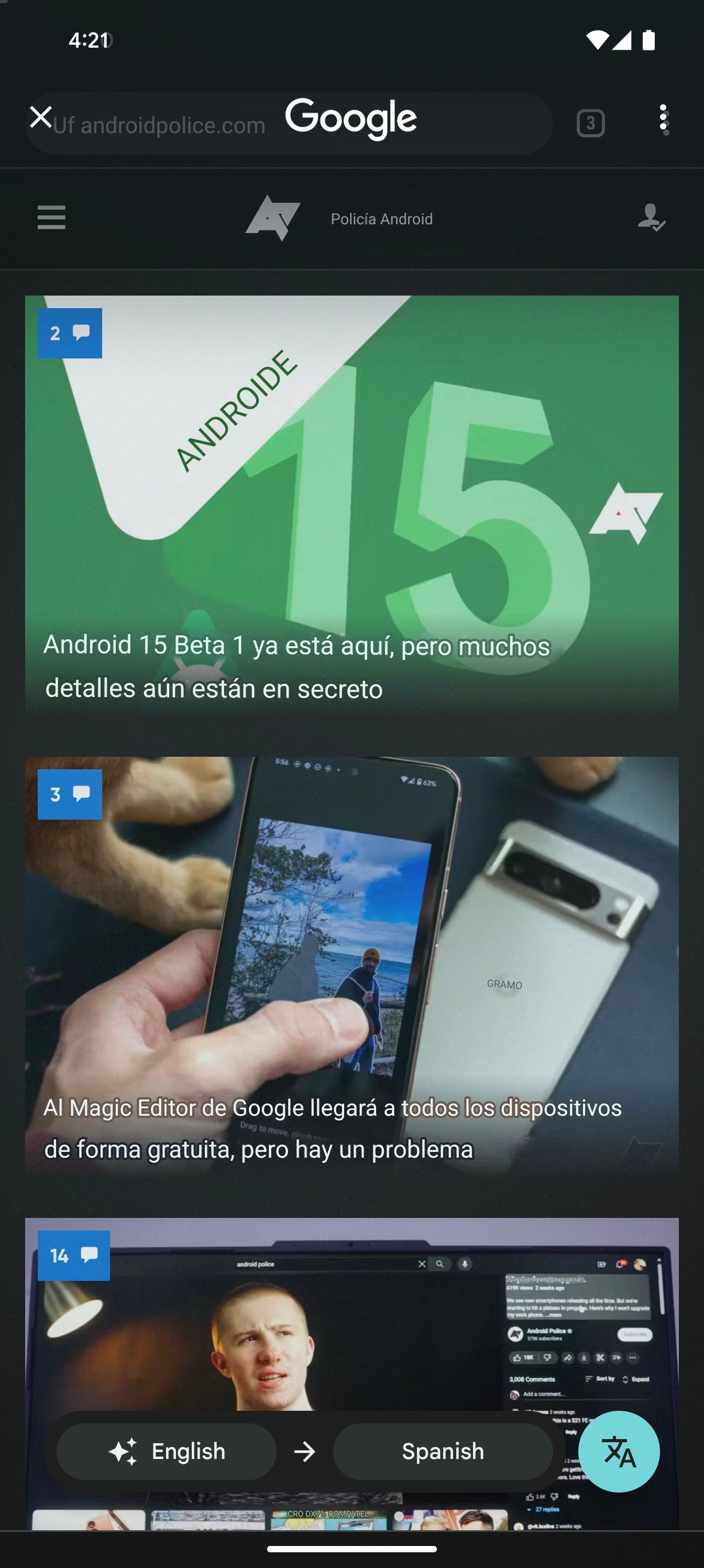 Instant translation with Circle to Search is now widely available