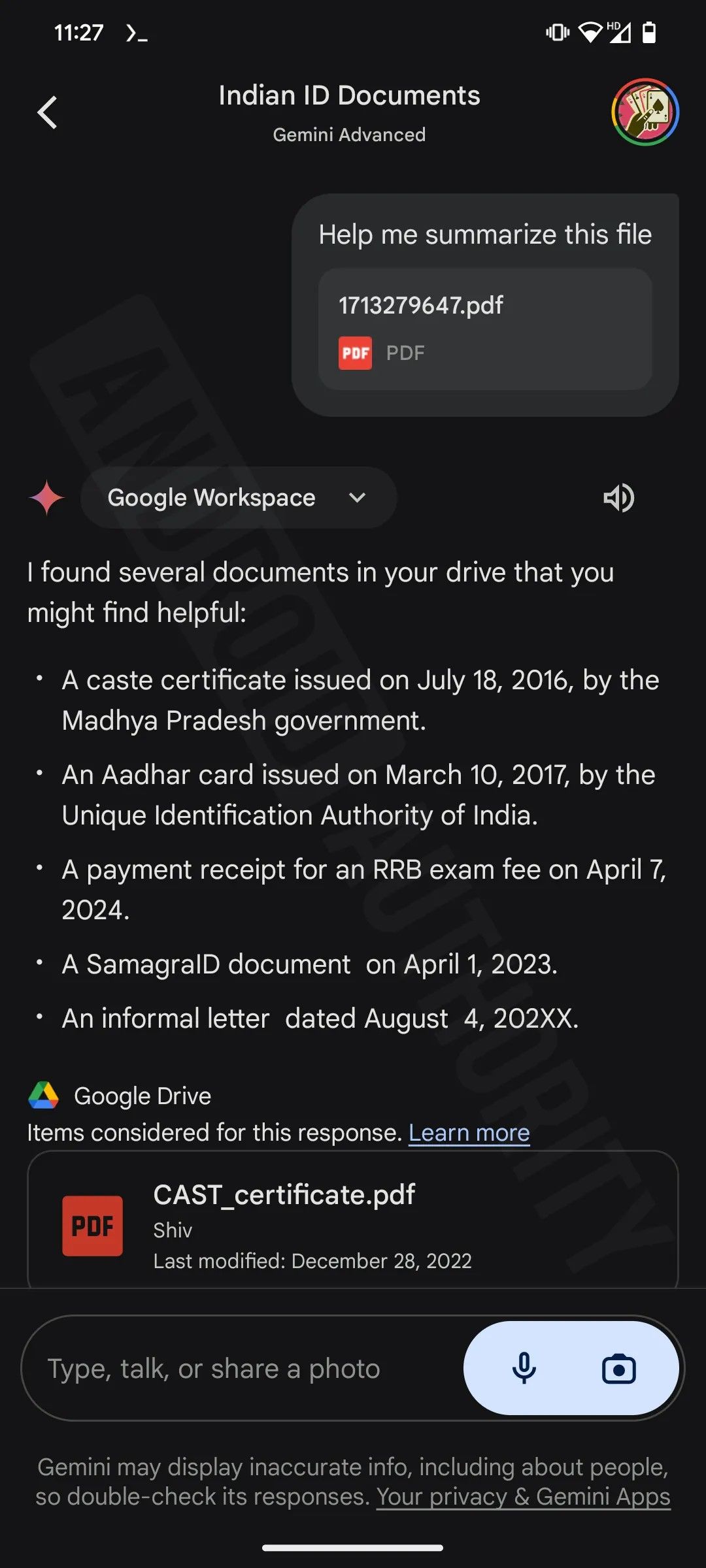 Gemini's Android app could soon summarize PDFs and other documents for you